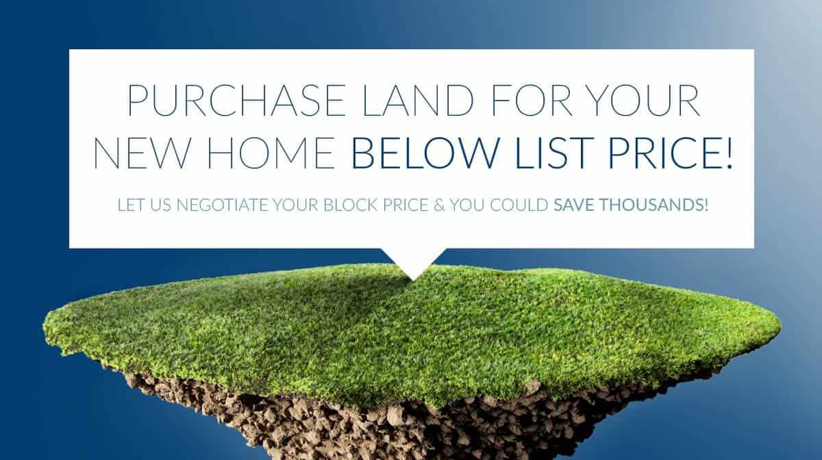 Blueprint Homes - News: Purchase Land Below List Price